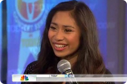 I Wanna Blog: Jessica Sanchez Performs on US Show "Today"